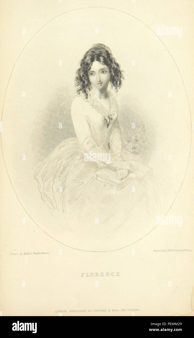 page 9 of 'Dombey and Son [by Charles Dickens]. The four portraits of ...