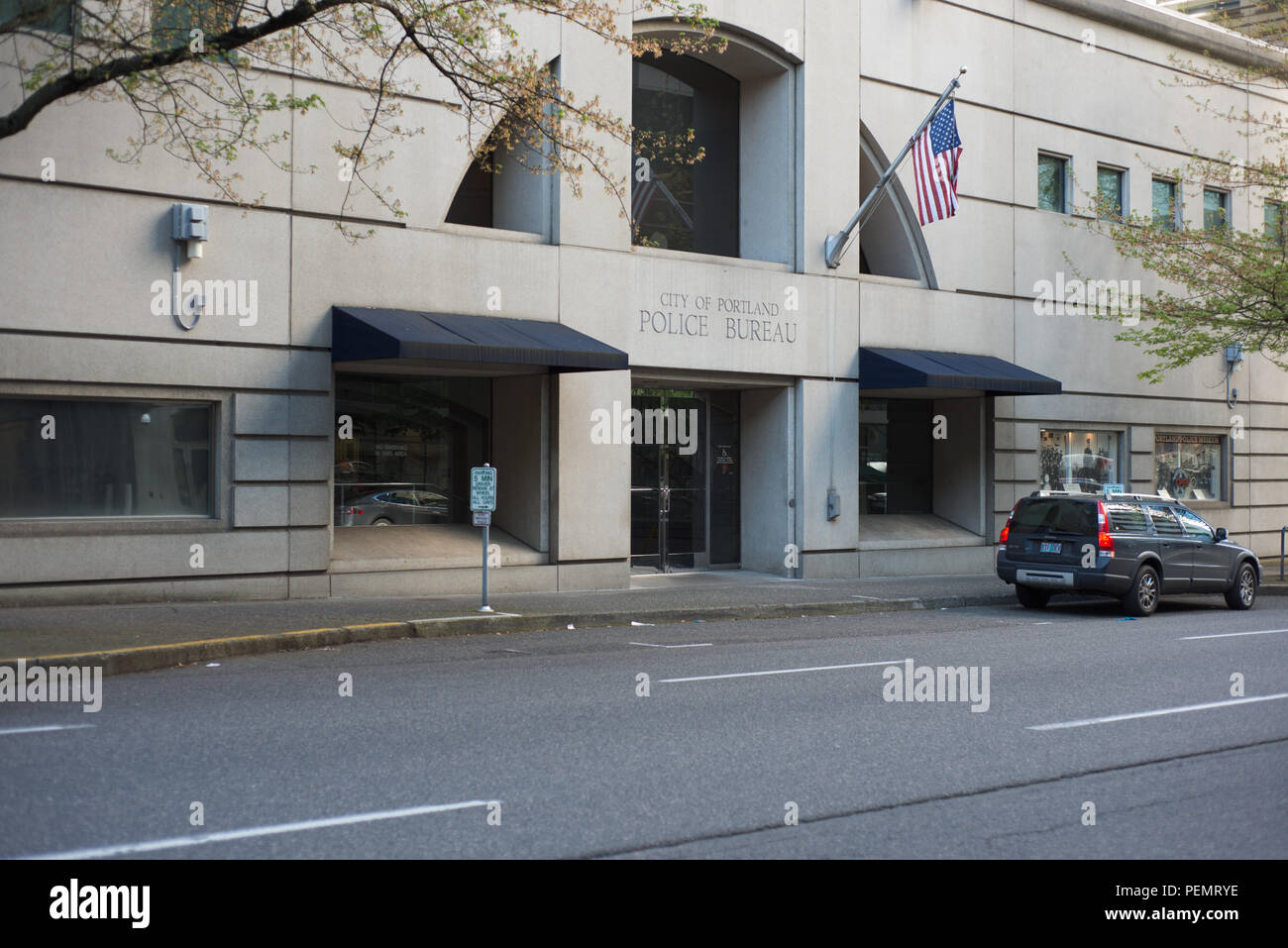 PORTLAND, OREGON MAY 05 2017, The Portland Police Bureau Headquarters ...