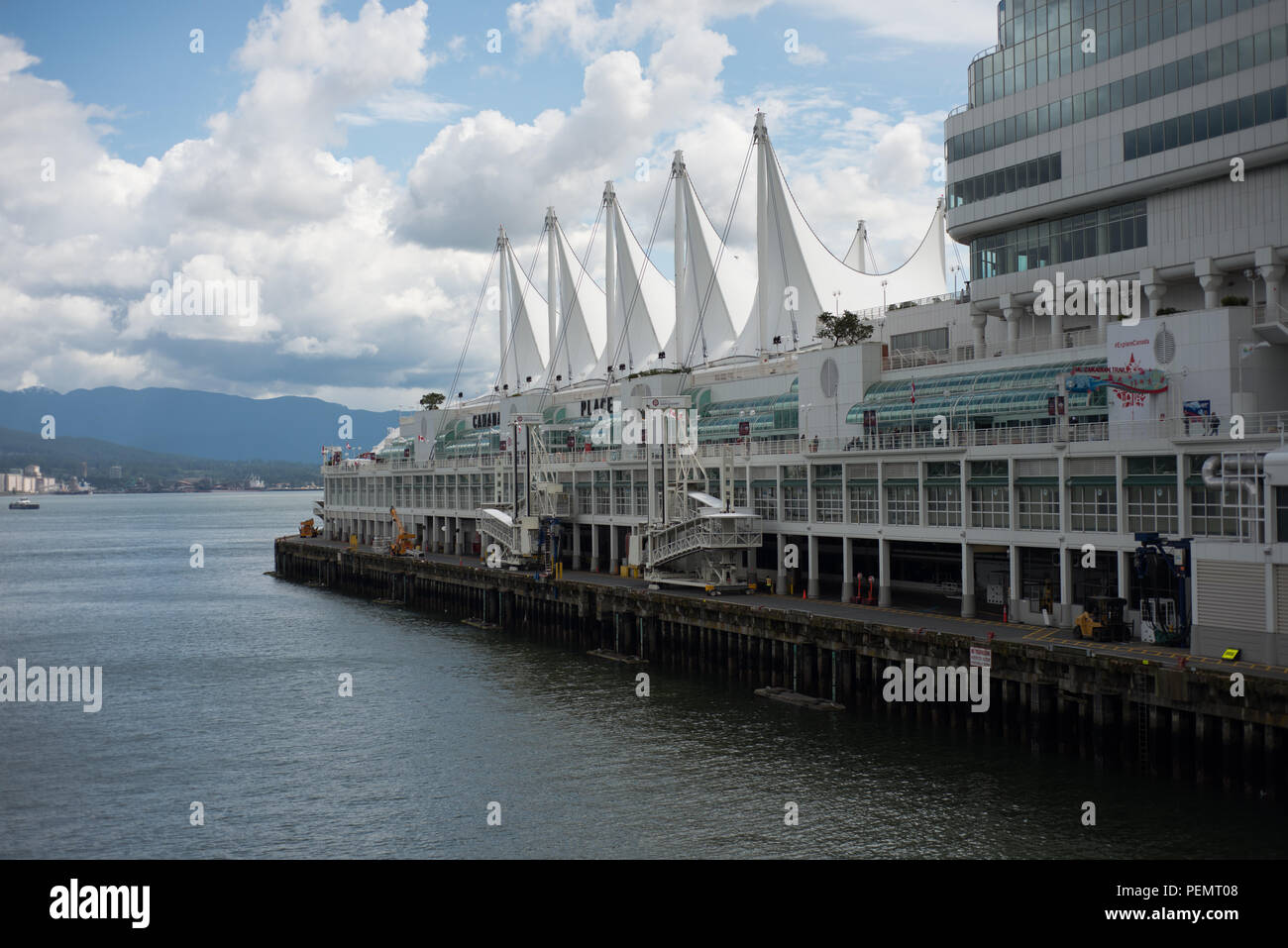 The Canada Place building, containing a convention center, hotel, and ...