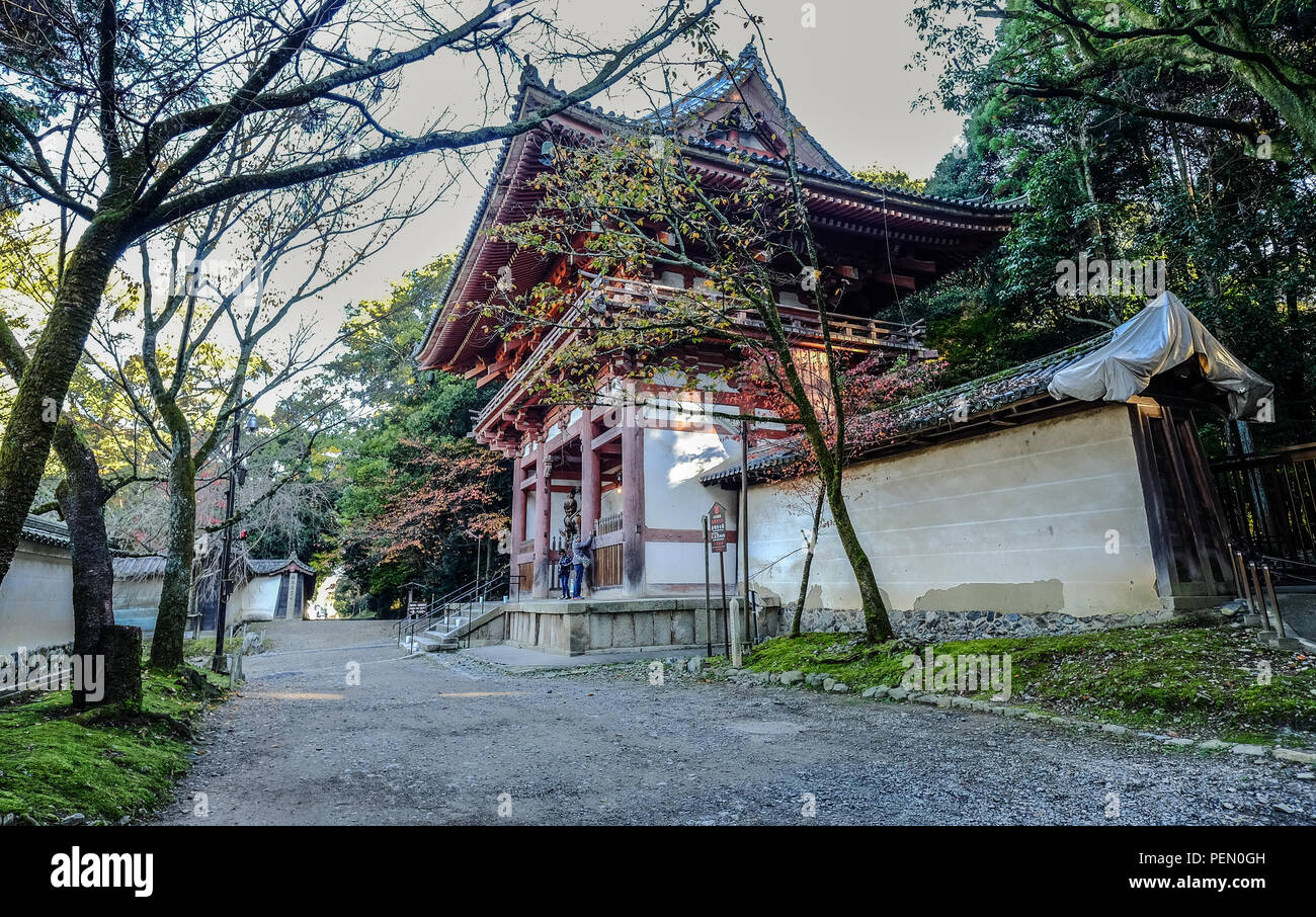 Kyoto, Japan - Nov 18, 2016. Ancient Shinto Shrine in Kyoto, Japan ...