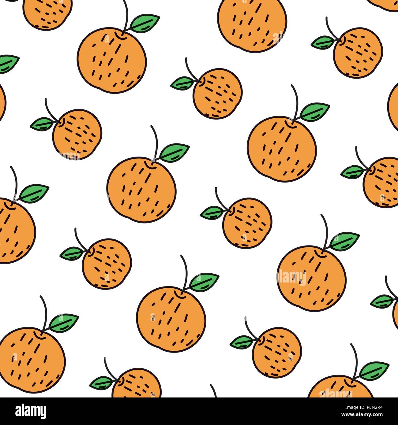 color delicious orange fresh fruit background Stock Vector Image & Art ...