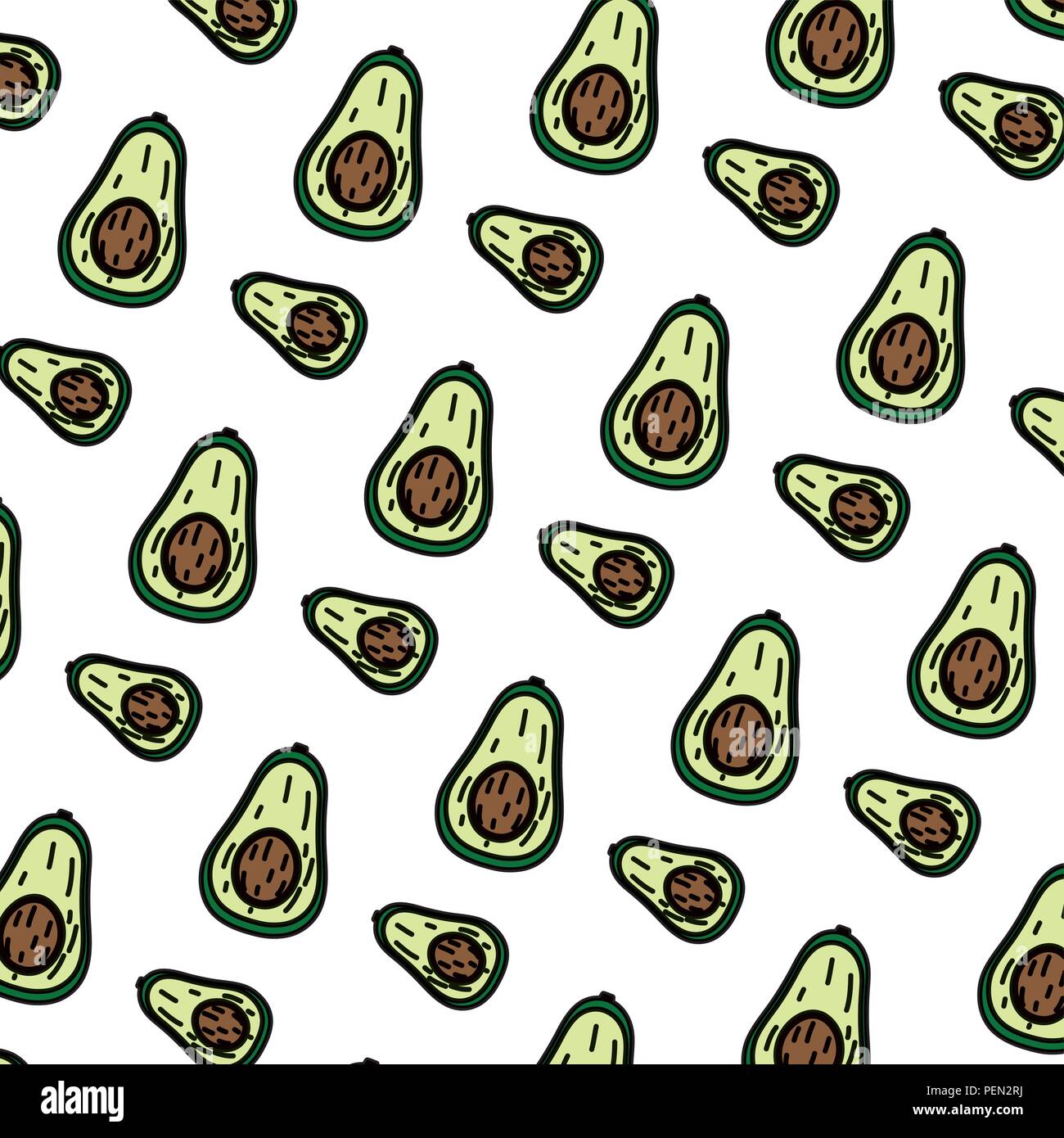 color delicious avocado fresh fruit background Stock Vector Image & Art ...