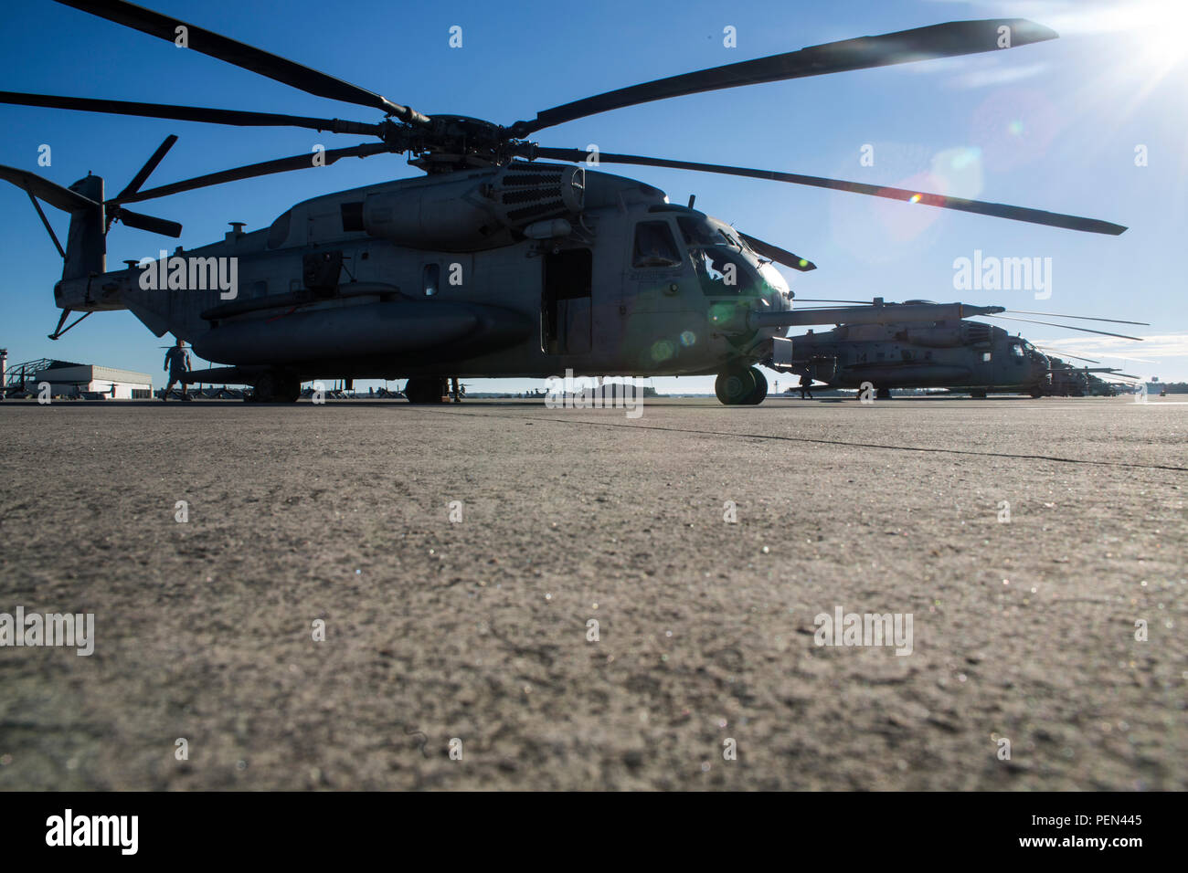 U.S. Marine Corps CH-53E Super Stallion aircraft assigned to Marine ...