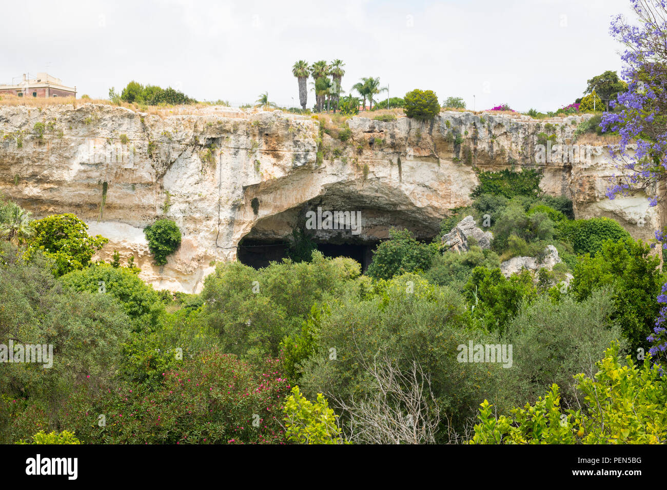 Italy Sicily Syracuse Siracusa Viale Paradiso Neapolis Archeological ...