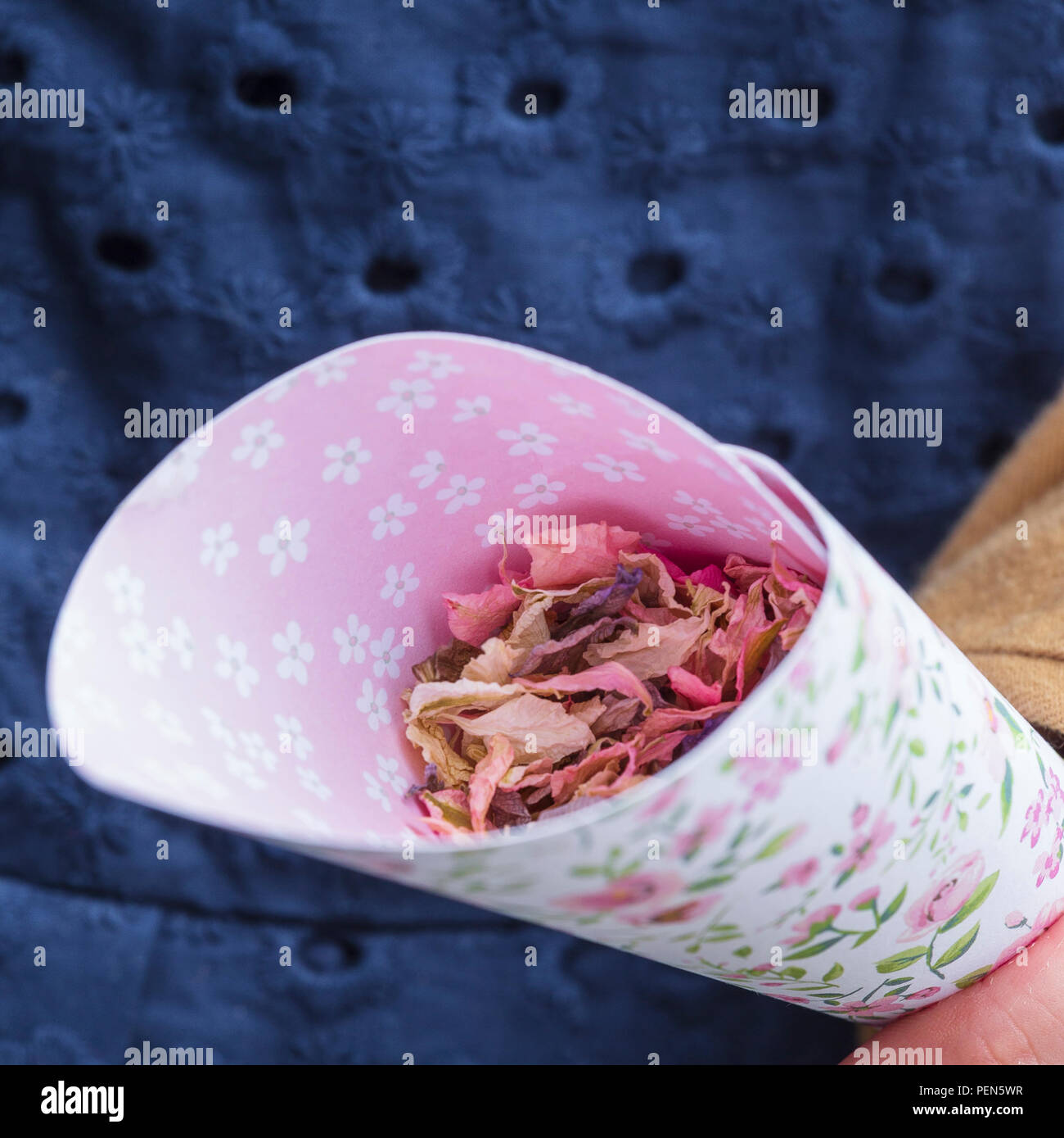 Cone of Confetti Stock Photo - Alamy