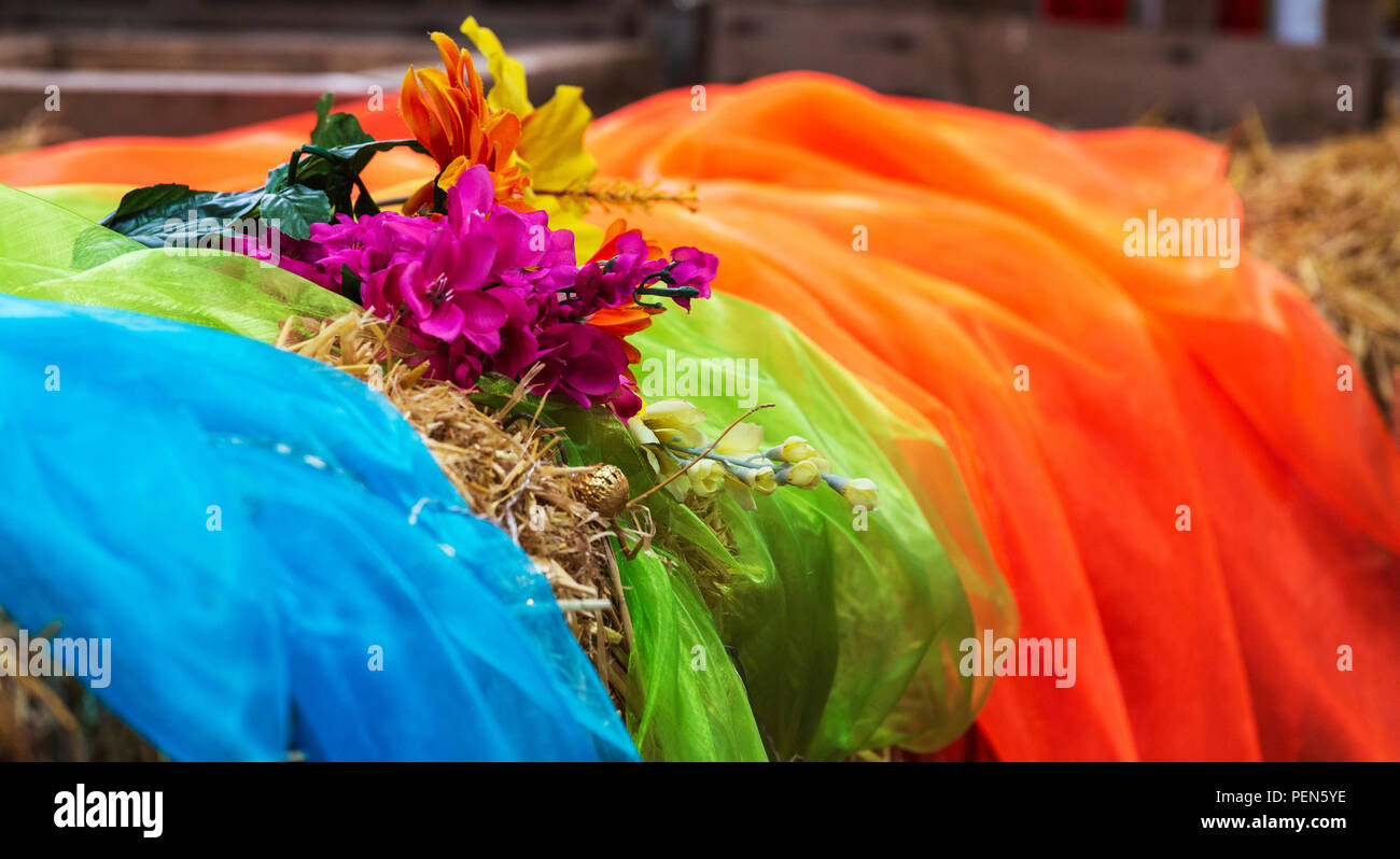 Elaborate Decorations in Readiness for Wedding Reception and ...