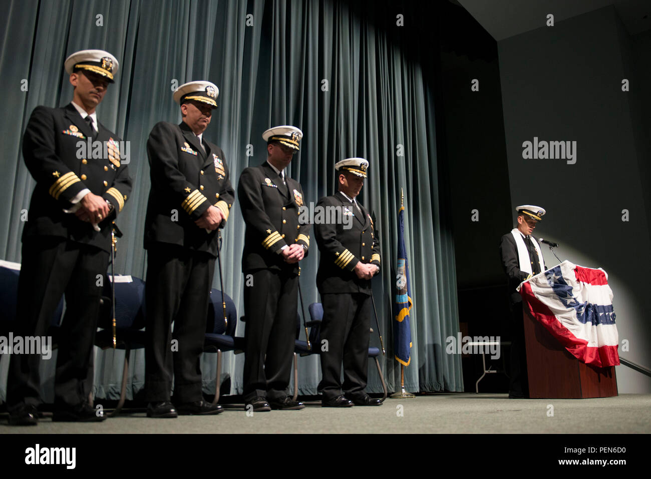 KEYPORT, Wash. (Dec. 18, 2015) – Lt. Mark Cook, a Navy chaplain ...