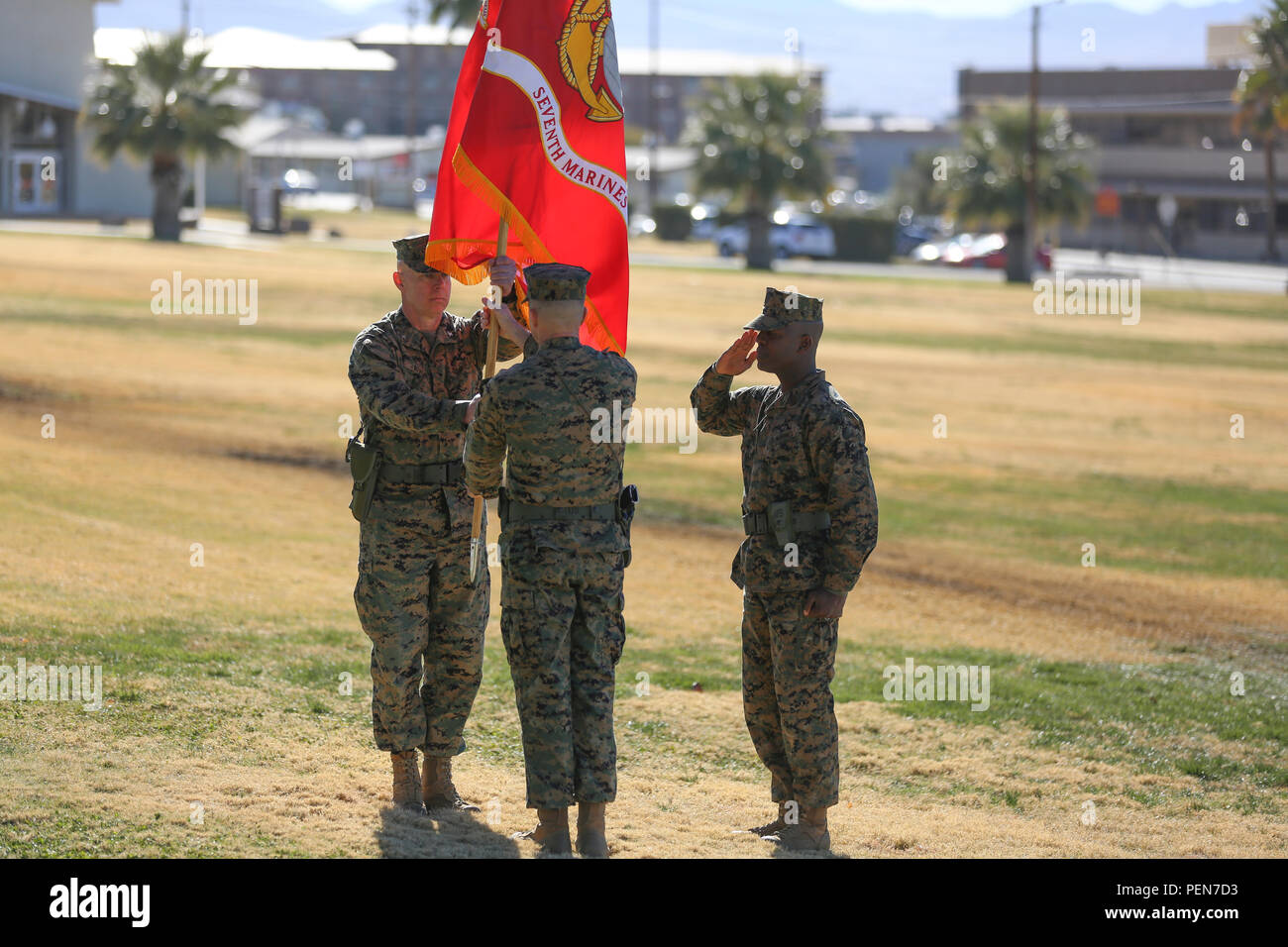 Col. Jay M. Bargeron, former commanding officer, 7th Marine Regiment ...
