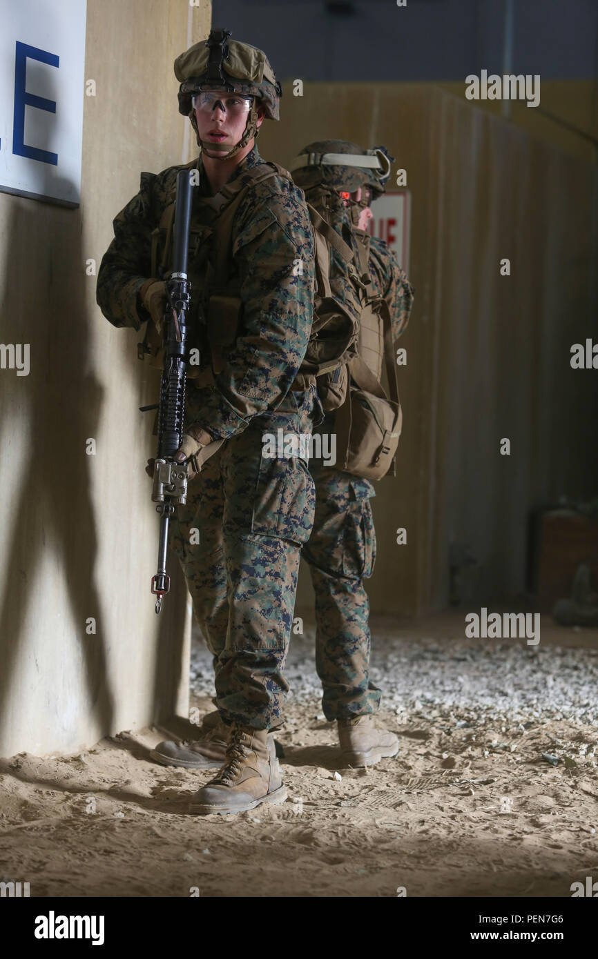 U.S. Marines assigned to Alpha Company, Battalion Landing Team, 1st ...