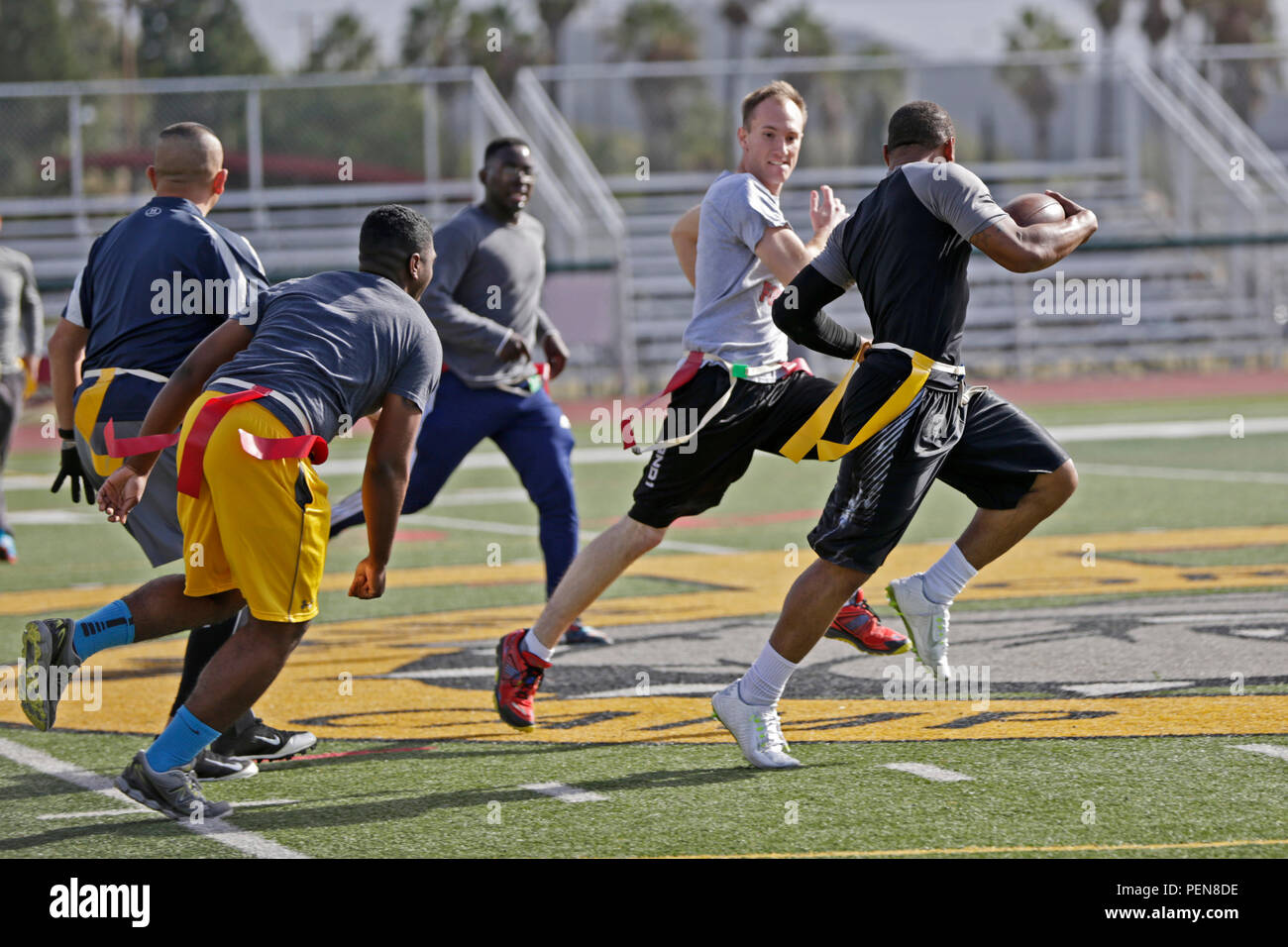 Camp Pendleton Marines play tag football to unwind and build ...