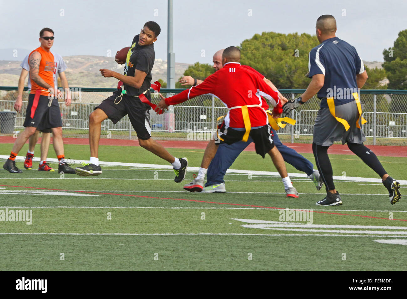 Camp Pendleton Marines play tag football to unwind and build ...