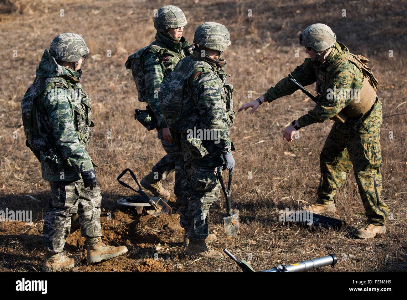 U.S. Marines, with 1st Battalion, 2nd Marine Regiment, and Republic of ...