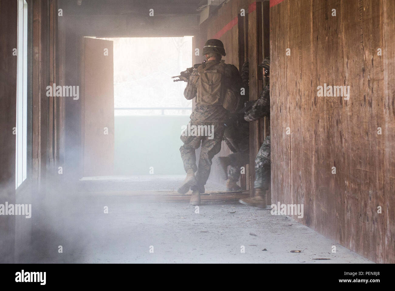 U.S. Marine Corps combat engineers, with 1st Battalion, 2nd Marine ...