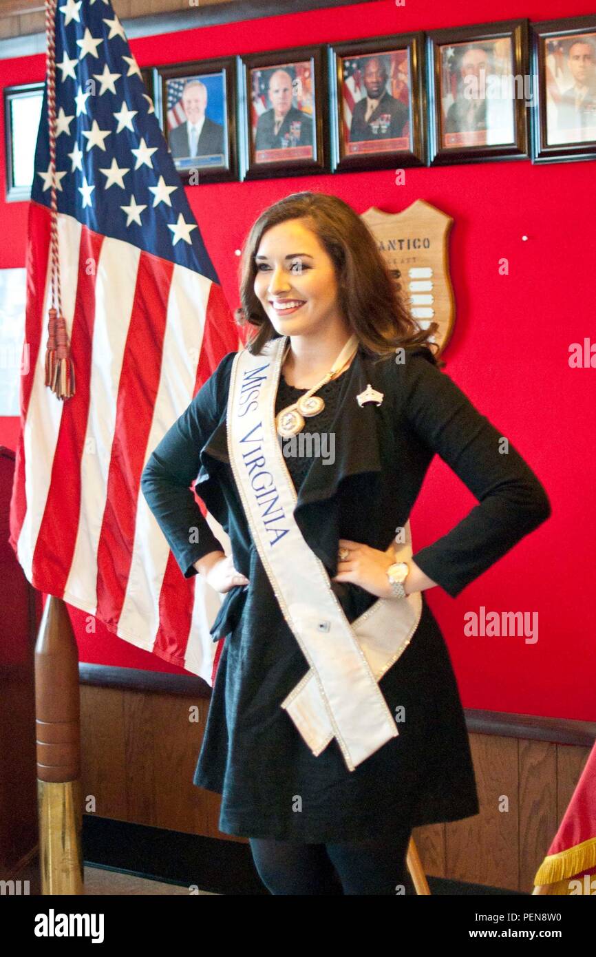 Savannah Lane, Miss Virginia 2015, visits Marines at Marine Corps Base ...