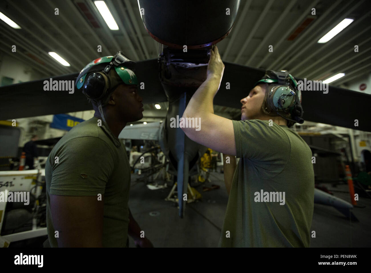 U.S. Marine Corps Cpl. Todd Nelson, a flight line mechanic and Staff ...