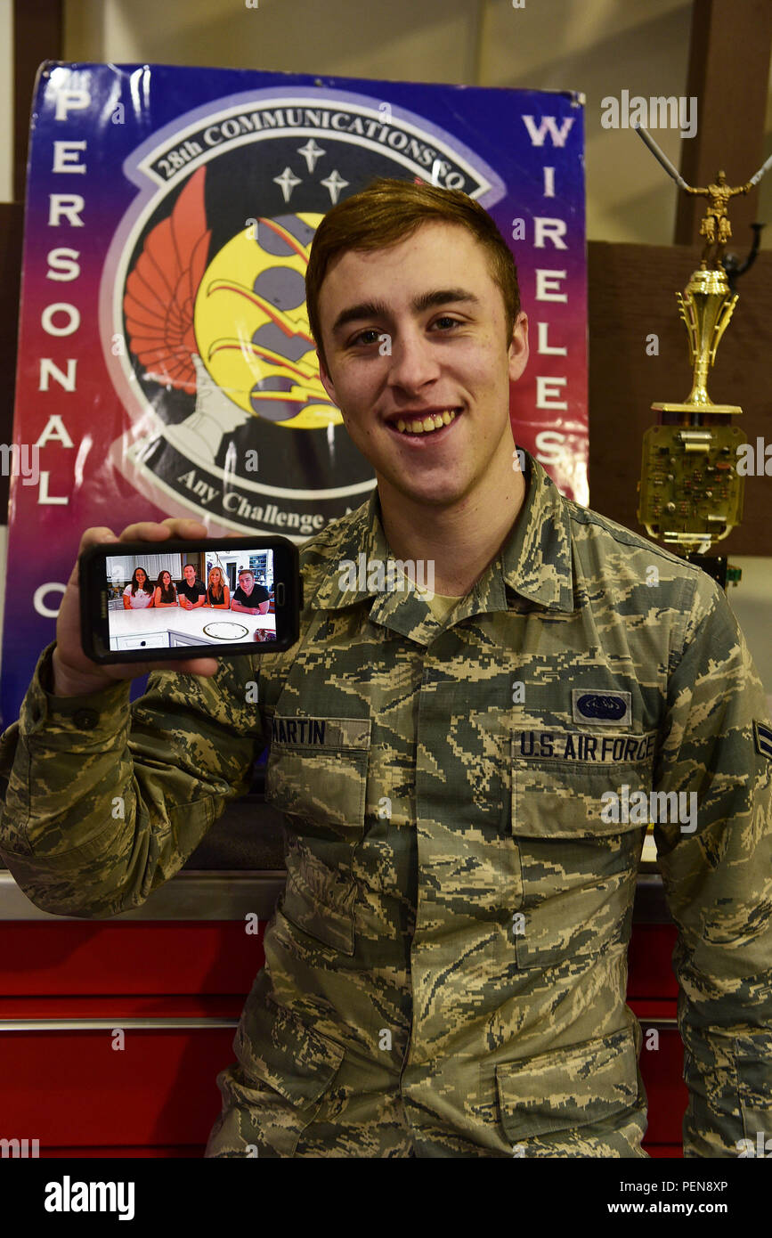 Airman 1st Class Christian Martin, 28th Communication Squadron RF ...