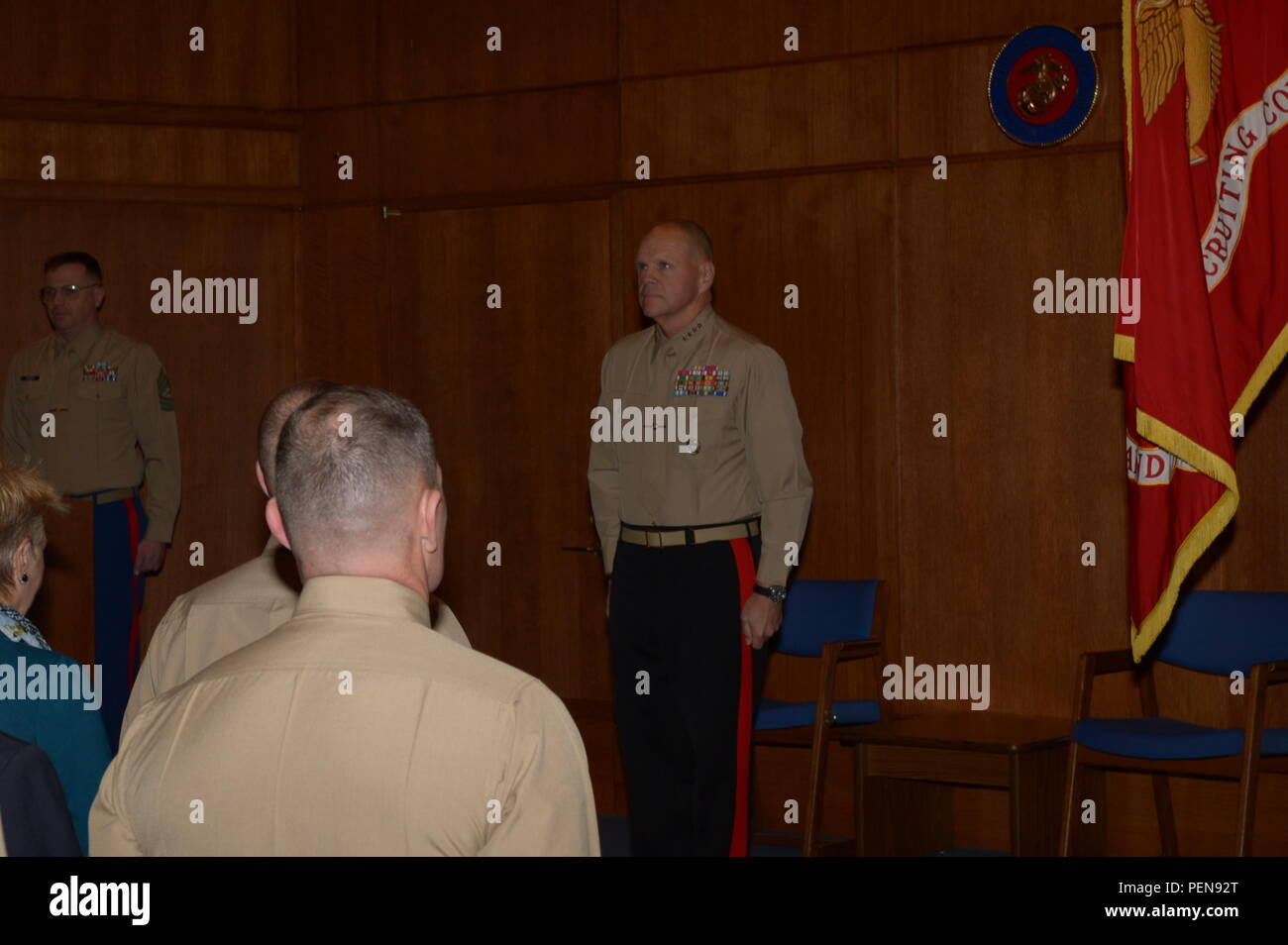 Gen. Robert Neller, commandant of the Marine Corps, attends the Marine ...