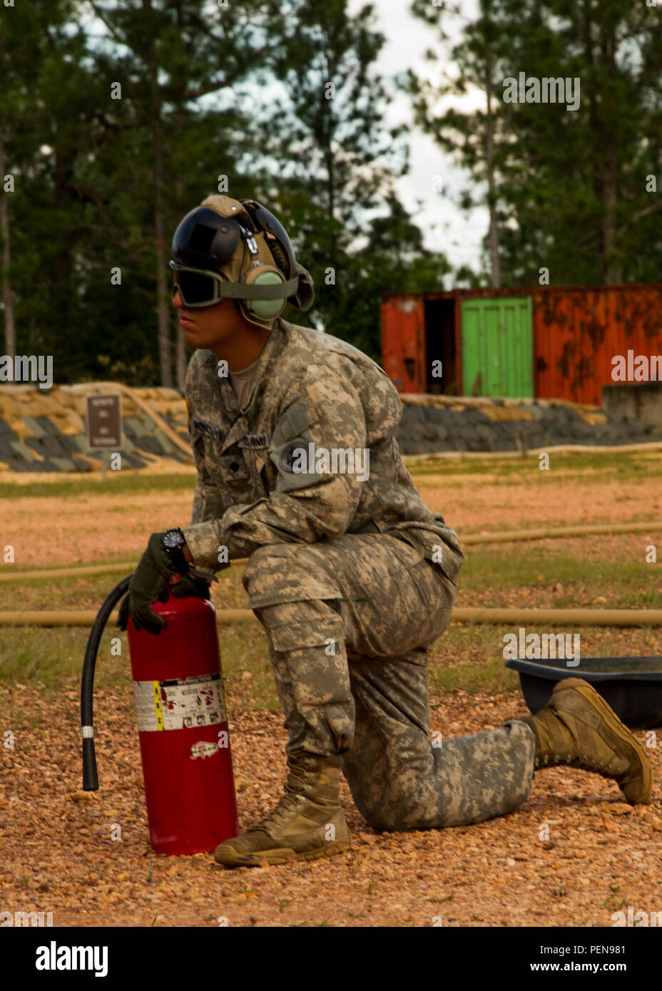 U.S. Army Cpl. Randy Moncivaiz, Joint Task Force-Bravo Petroleum, Oil ...