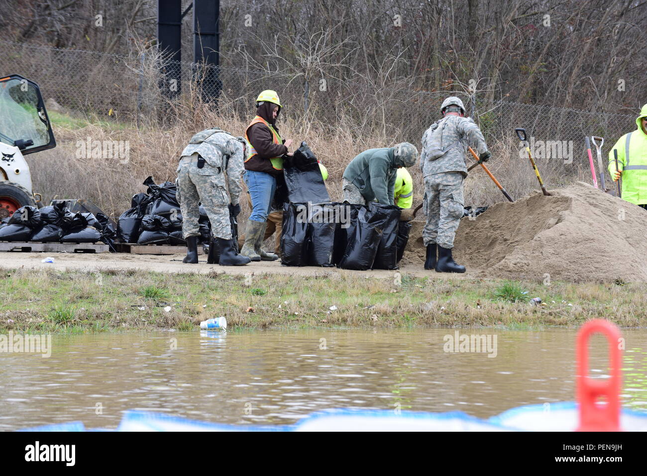 Combat engineers with the 220th, 880th and 1138th Engineering Company ...