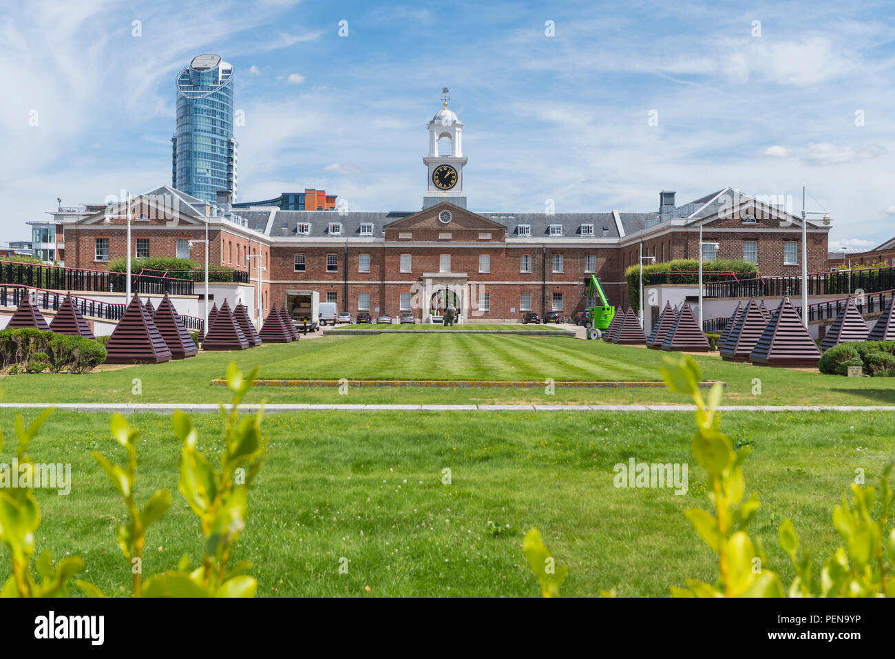 The Vulcan Building in Gunwharf Quays, Portsmouth, Hampshire, England ...