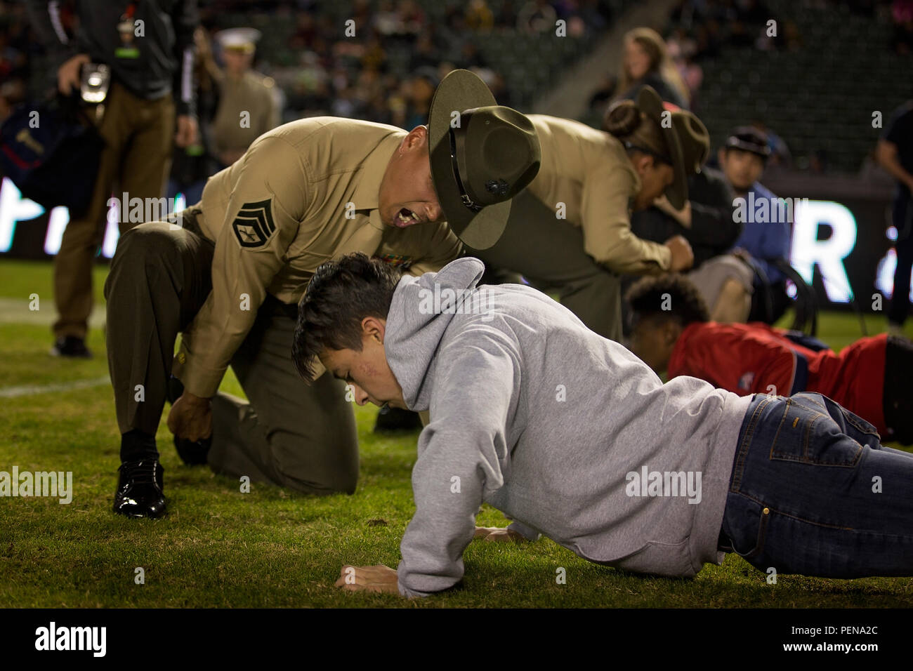 Staff Sgt. Hugo Ramirez, a drill instructor from Marine Corps Recruit ...