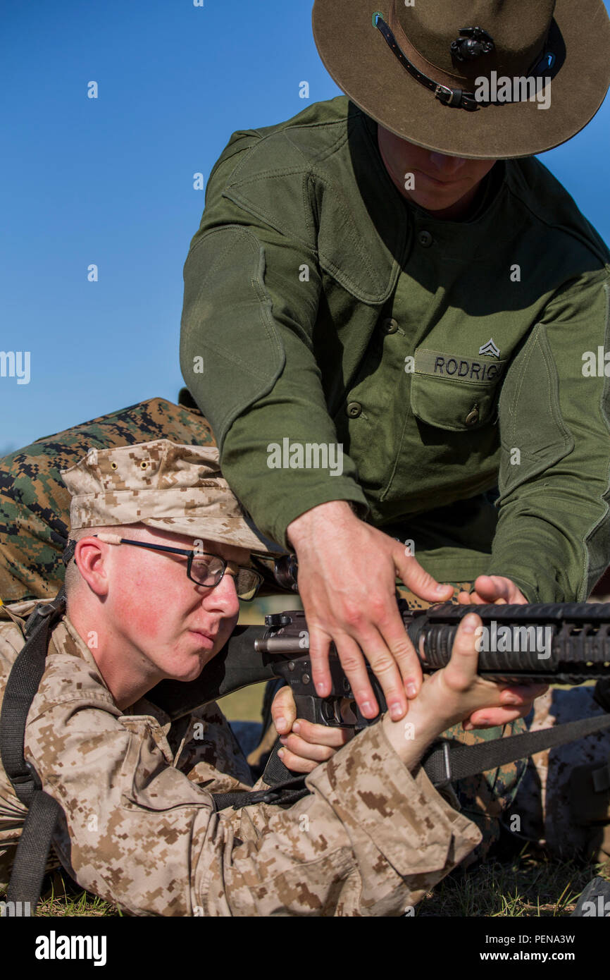 On December 8, 2015, a primary marksmanship instructor demonstrates ...
