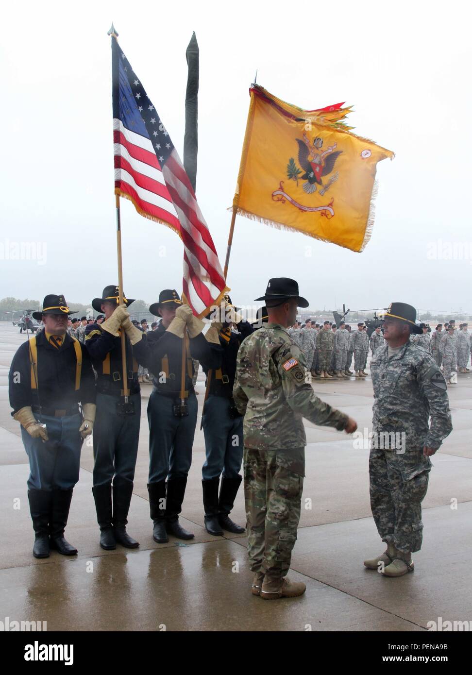 Lt. Col. Scott A. Myers (left), commander of the 7th Squadron, 17th ...