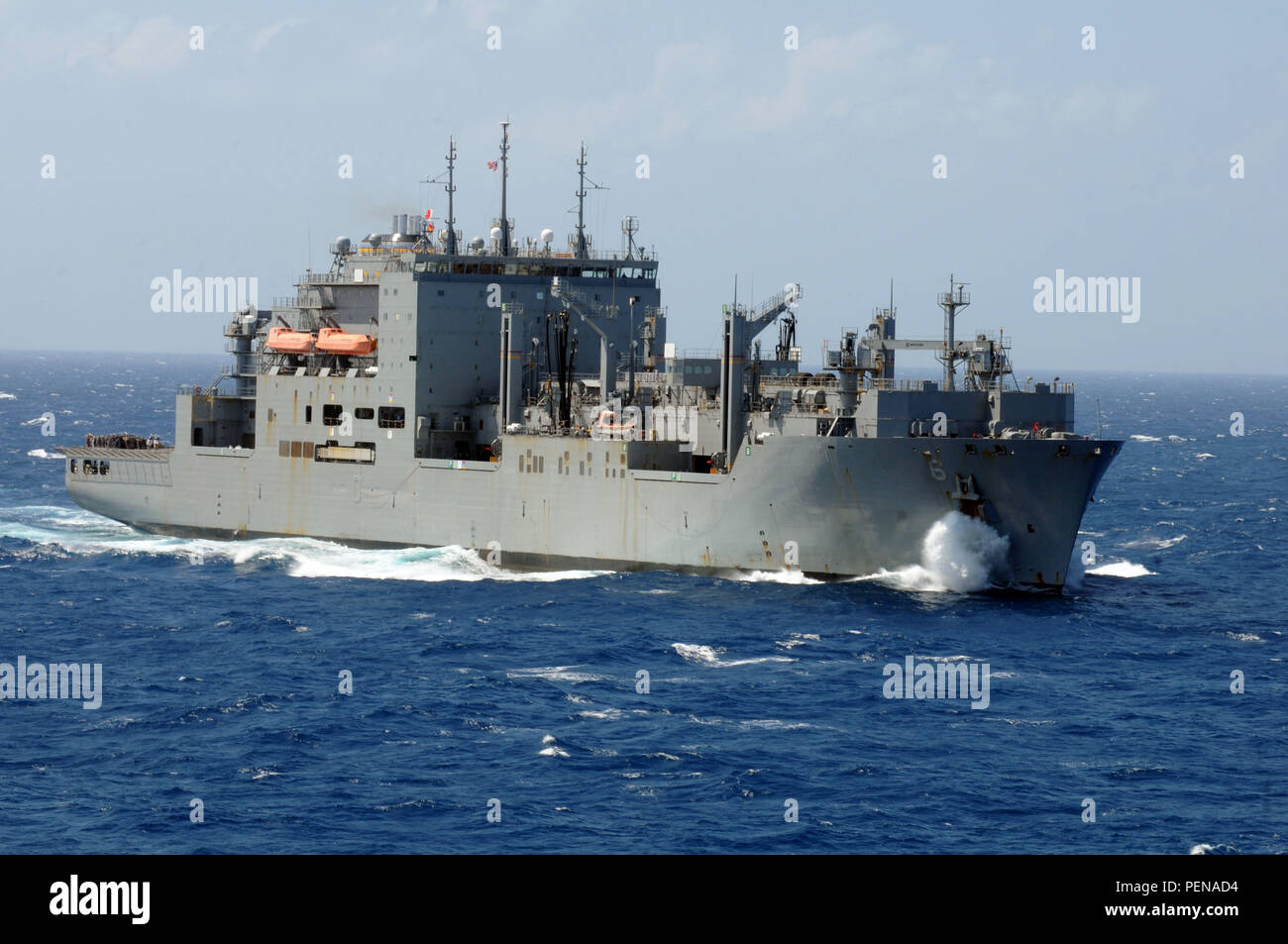 151226-N-JD834-012 CELEBES SEA (Dec. 29, 2015) Dry cargo ship USNS ...