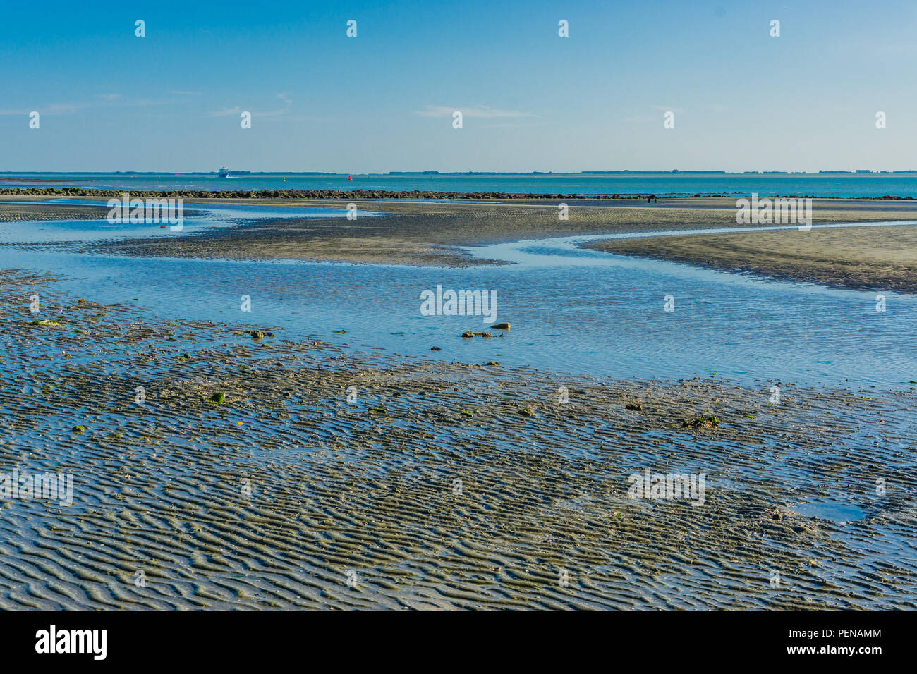 split ocean on the beach water landscape Stock Photo - Alamy