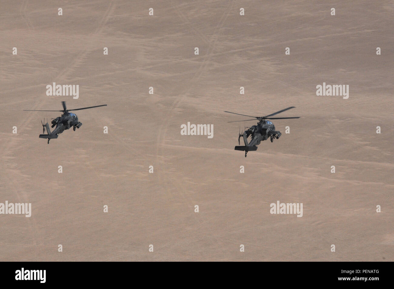 Eight AH-64 Apache helicopters from 3rd Squadron, 6th Cavalry Regiment ...