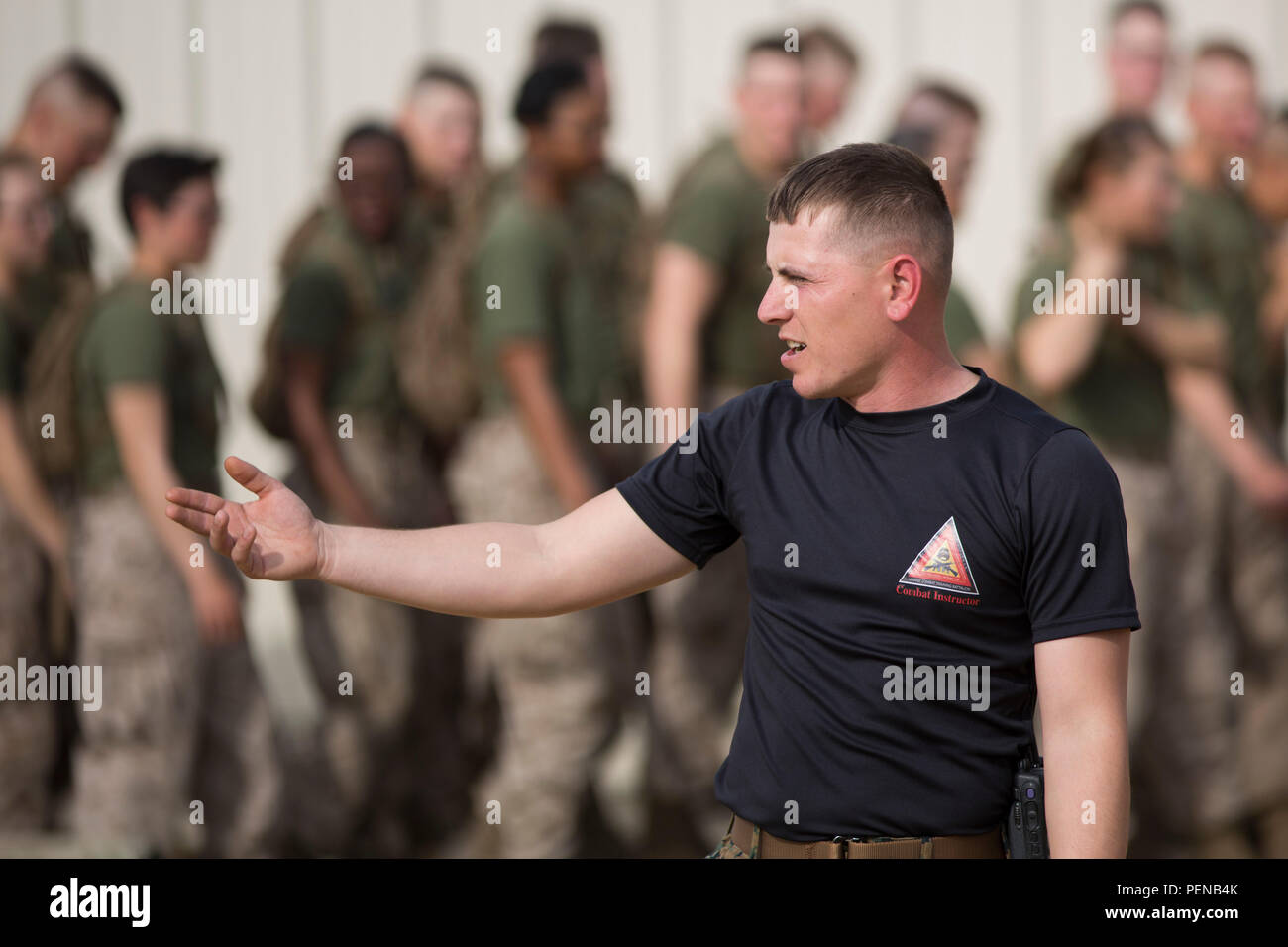 U.S. Marine Corps Sgt. Cody L. Seitz, a Combat Instructor with India ...