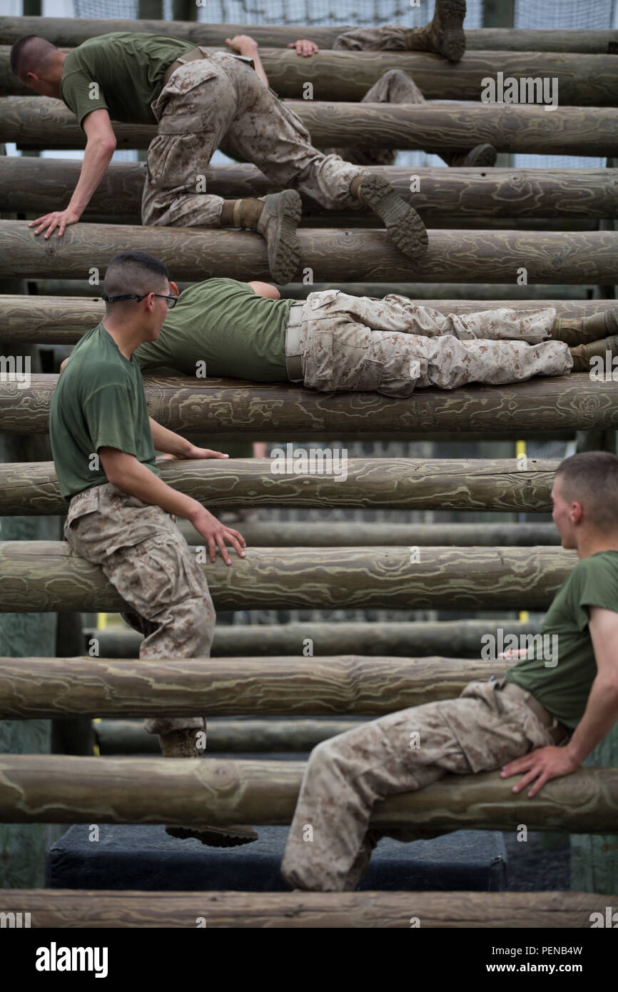 Entry-level Marines with India Company, Marine Combat Training ...