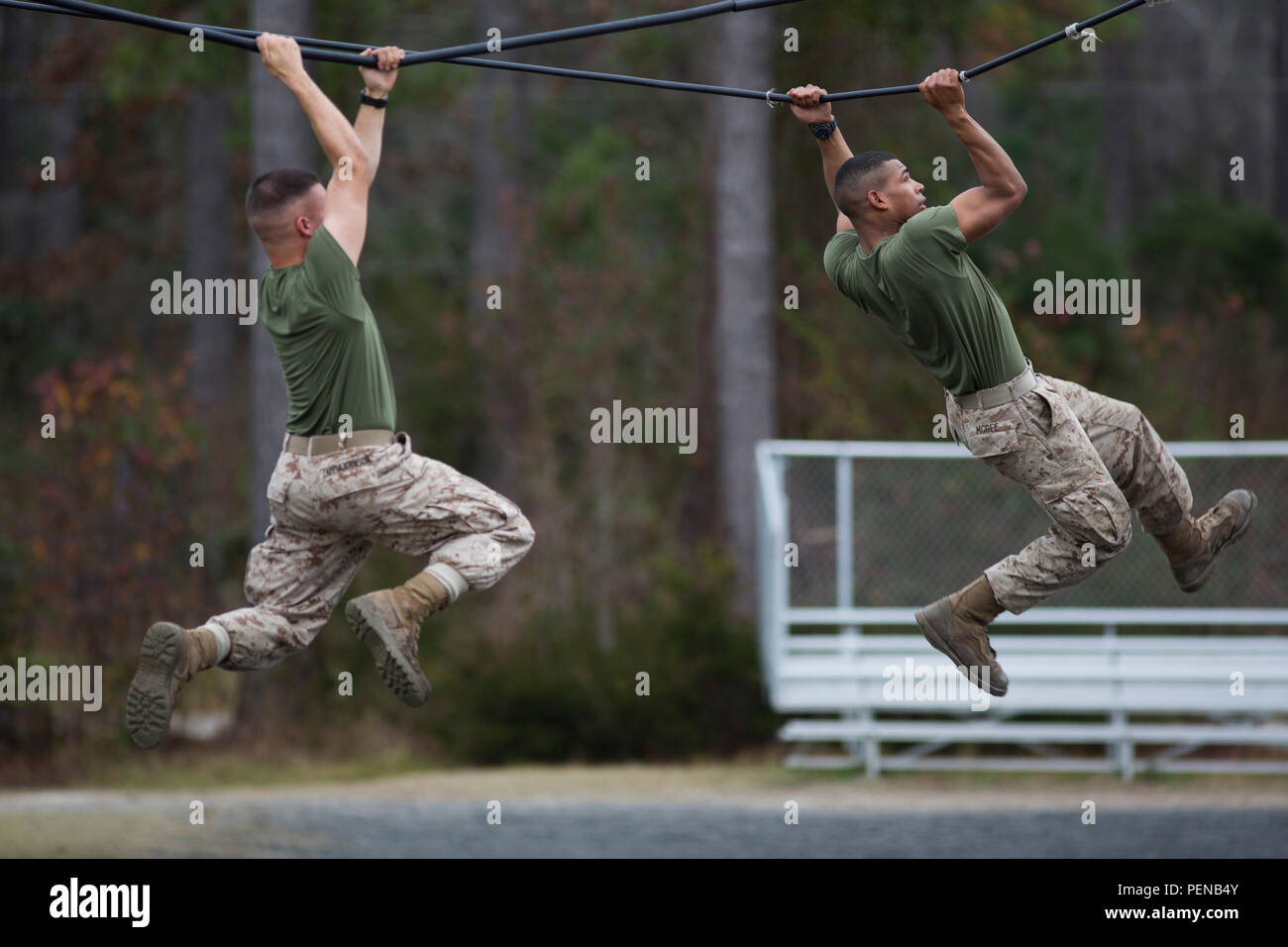 Entry-level Marines with India Company, Marine Combat Training ...