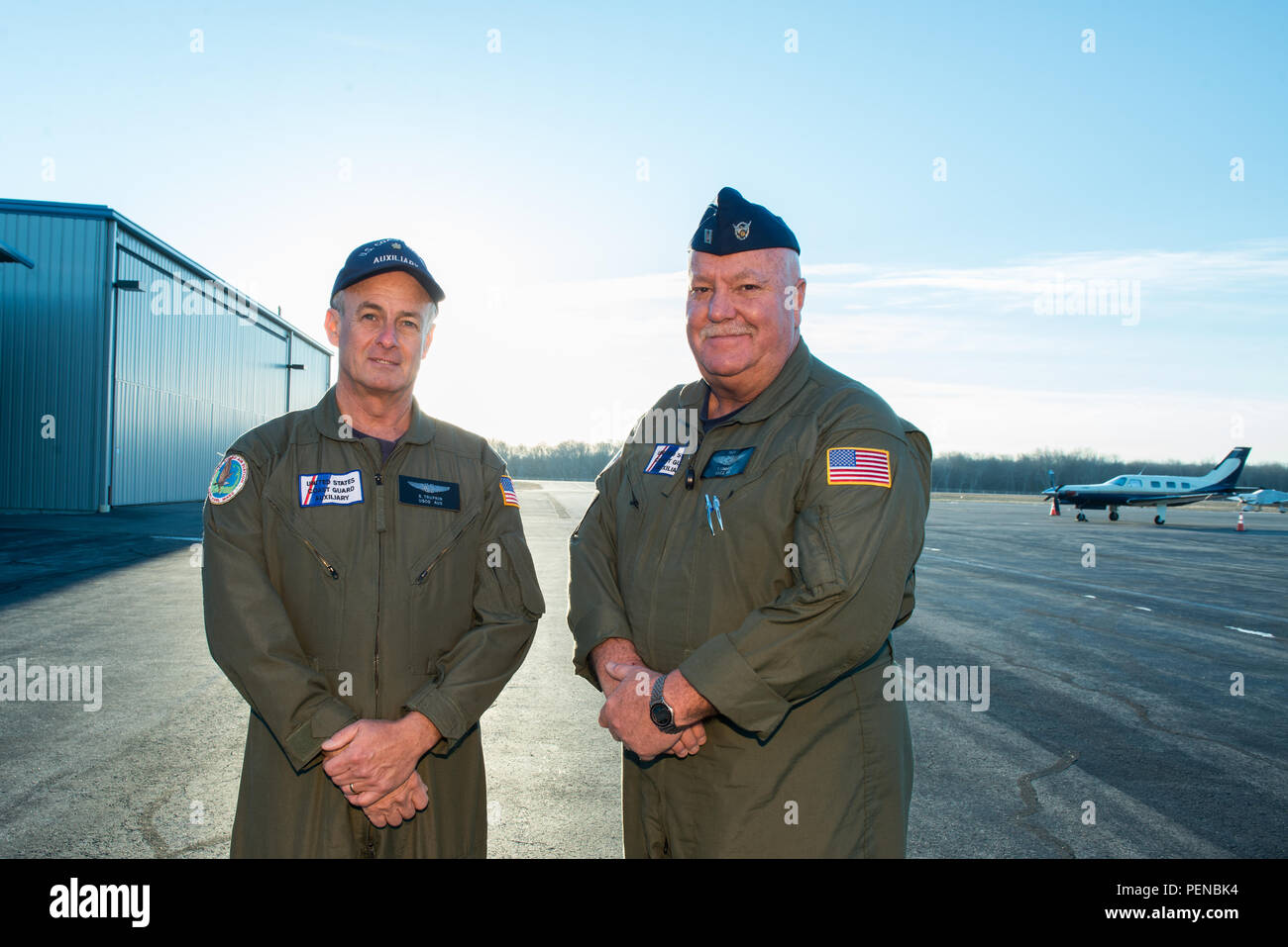 Coast Guard Auxiliary pilots Steve Trupkin (left) and Pete Lombardo ...