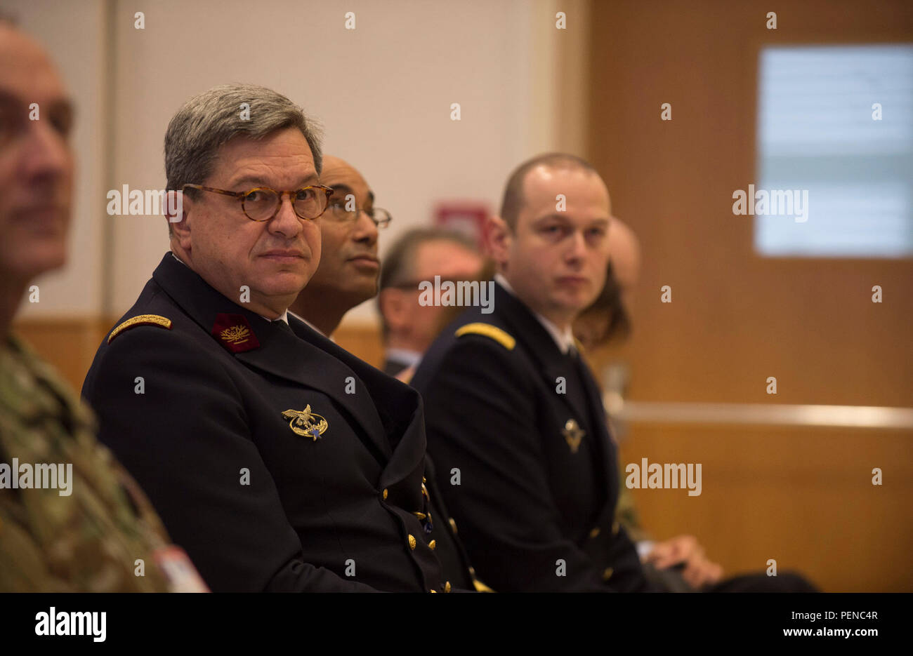 Maj. Gen. Patrick Godart (left), the Deputy Surgeon General of the ...