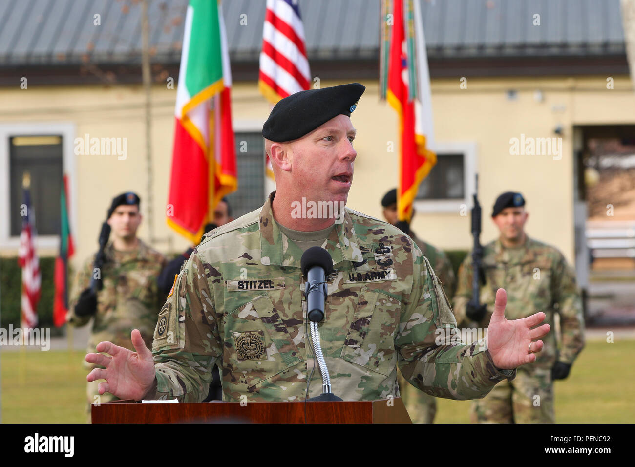 Command Sgt. Maj. Jeffery Stitzel, U.S. Army Africa command sergeant ...