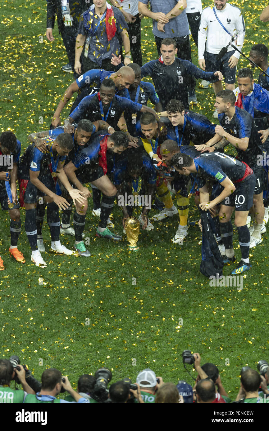 2018 FIFA World Cup Final match between France and Croatia at the ...