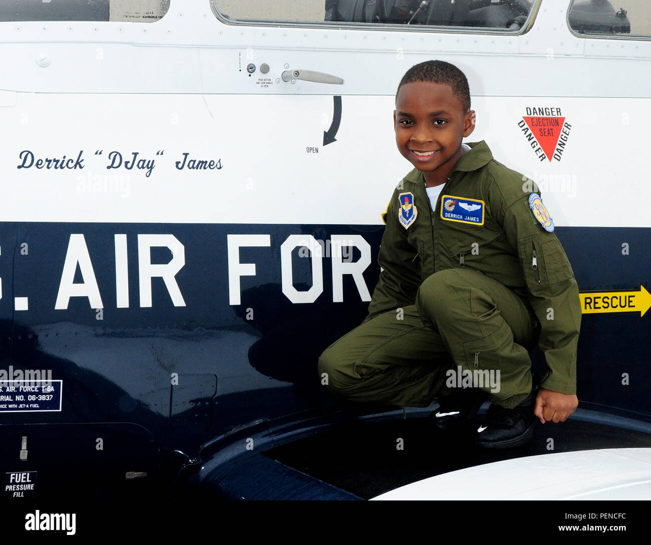 Derrick "DJay" James and family participated in the Pilot for a Day ...
