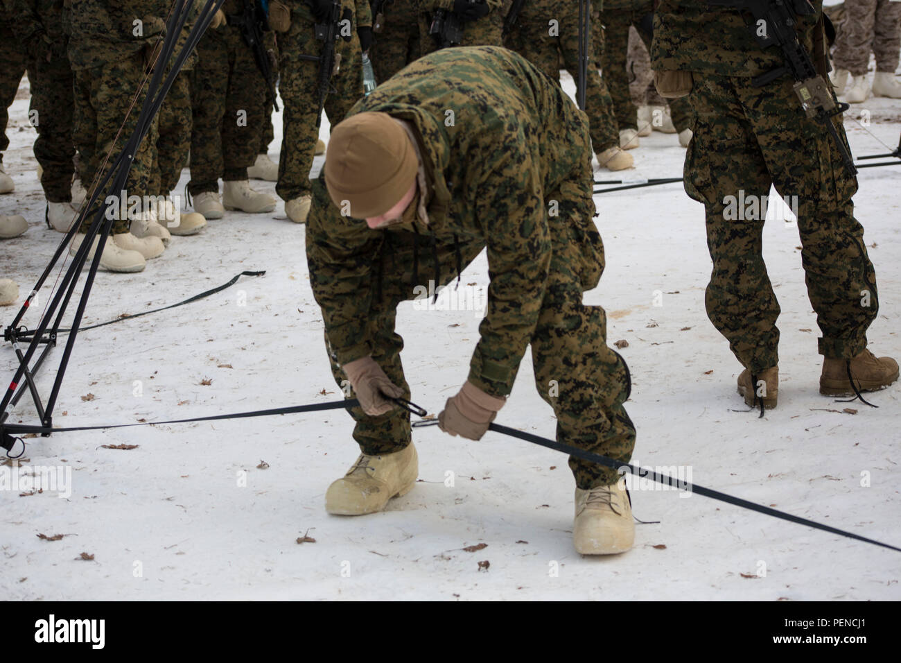 U S Marines With Weapons And Truck Company 1st Battalion 25th Marine