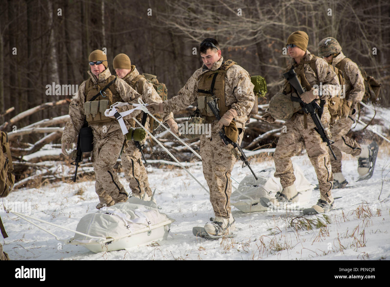 U.S. Marines with Weapons Company, 1st Battalion, 25th Marine Regiment ...