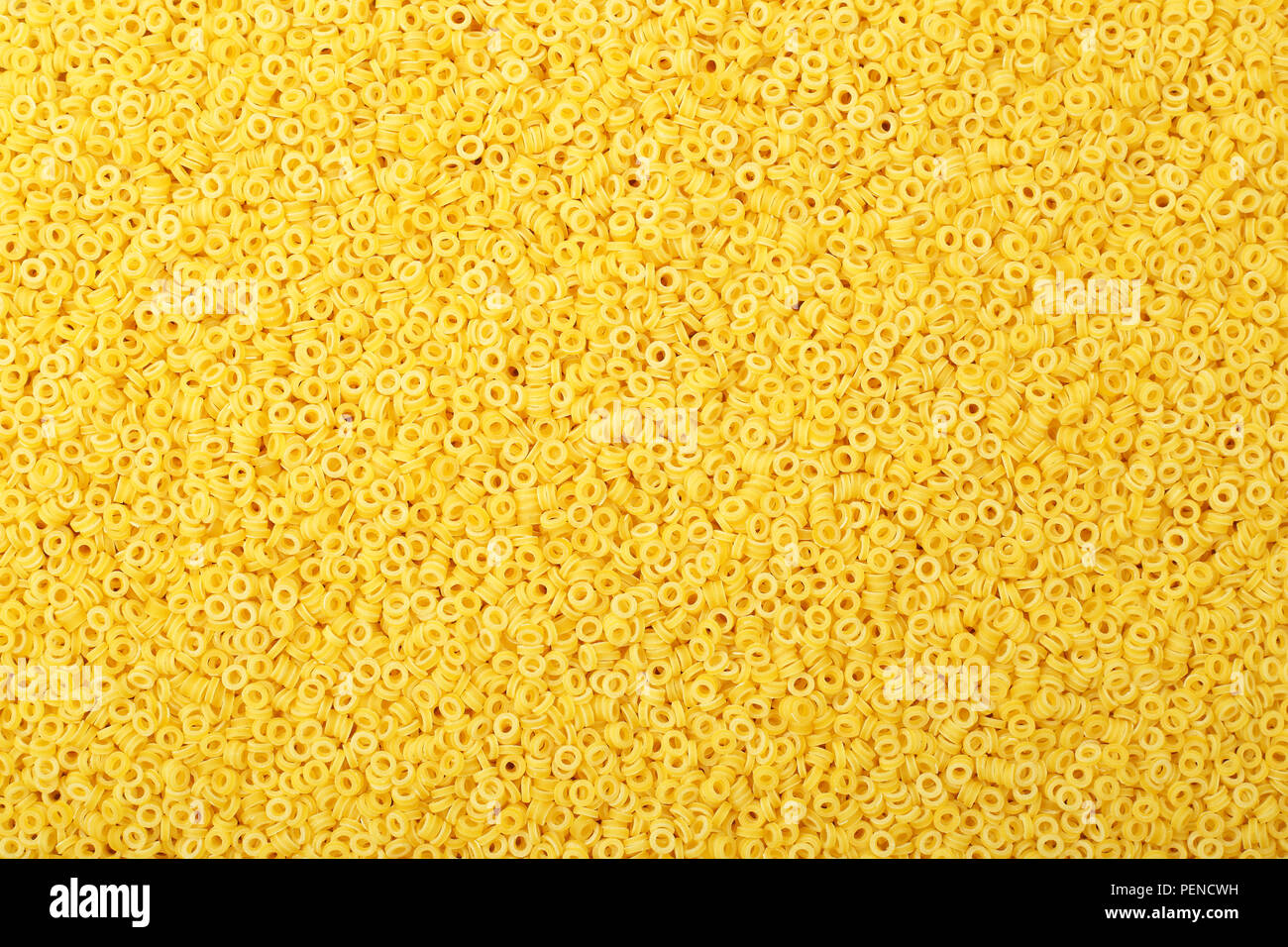 Kitchen - food and drinks. Top view abstract pattern noodle ring ...