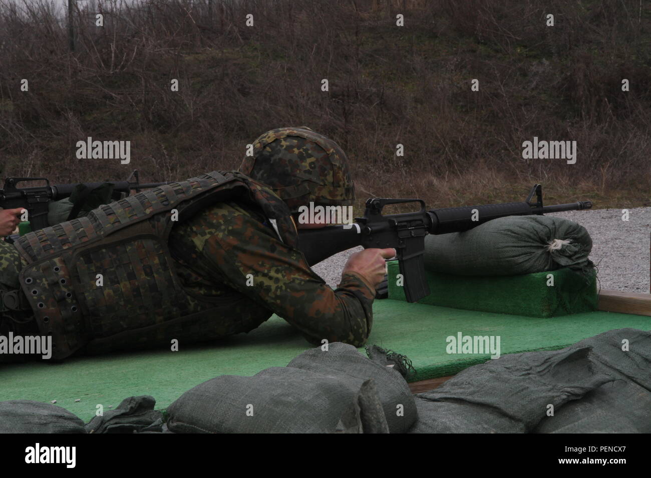 German Sgt. Maj. Christian Schroll, a member of NATO’s Kosovo Force ...