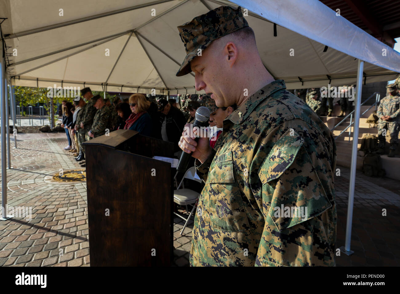 U.S. Marine Corps Col. Paul J. Nugent, commanding officer, Headquarters ...