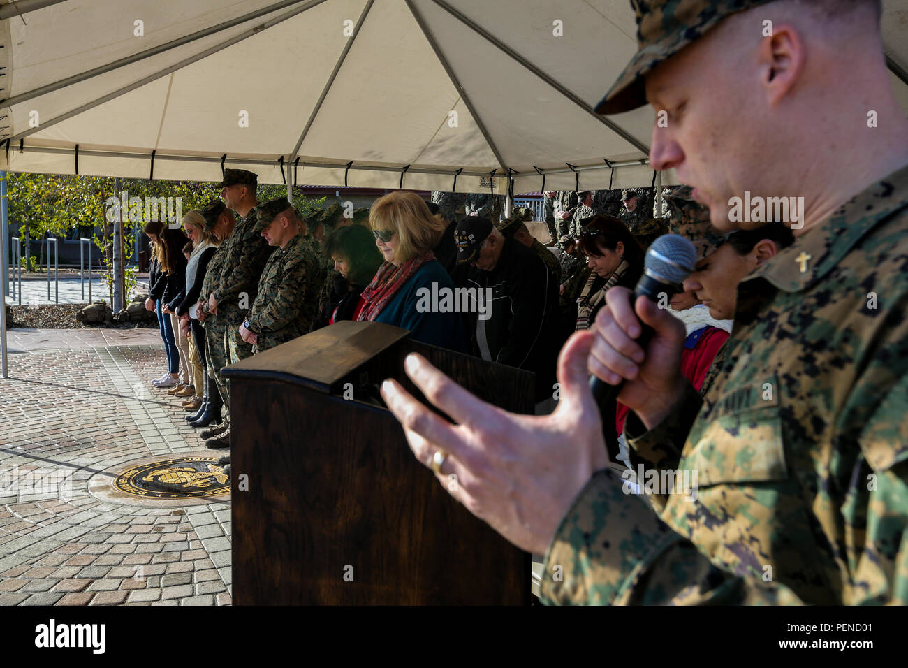 U.S. Marine Corps Col. Paul J. Nugent, commanding officer, Headquarters ...