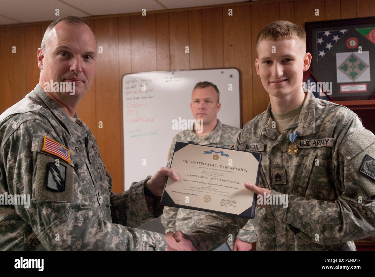 Brig. Gen. John Rhodes, commander of 66th Troop Command, Mississippi ...