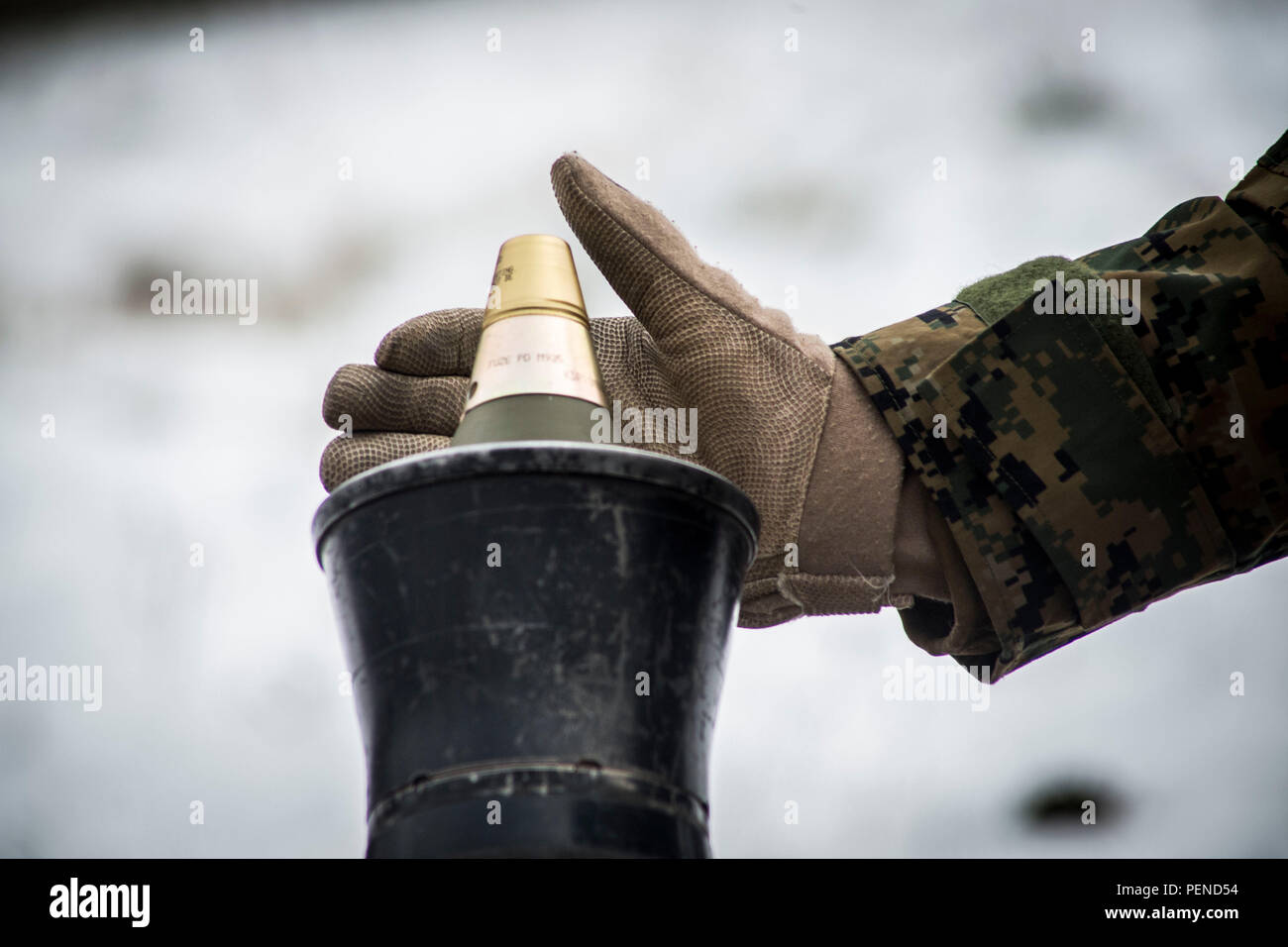 U.S. Marine Lance Cpl. Jonathan Mendez, Assistant Gunner, Weapons ...