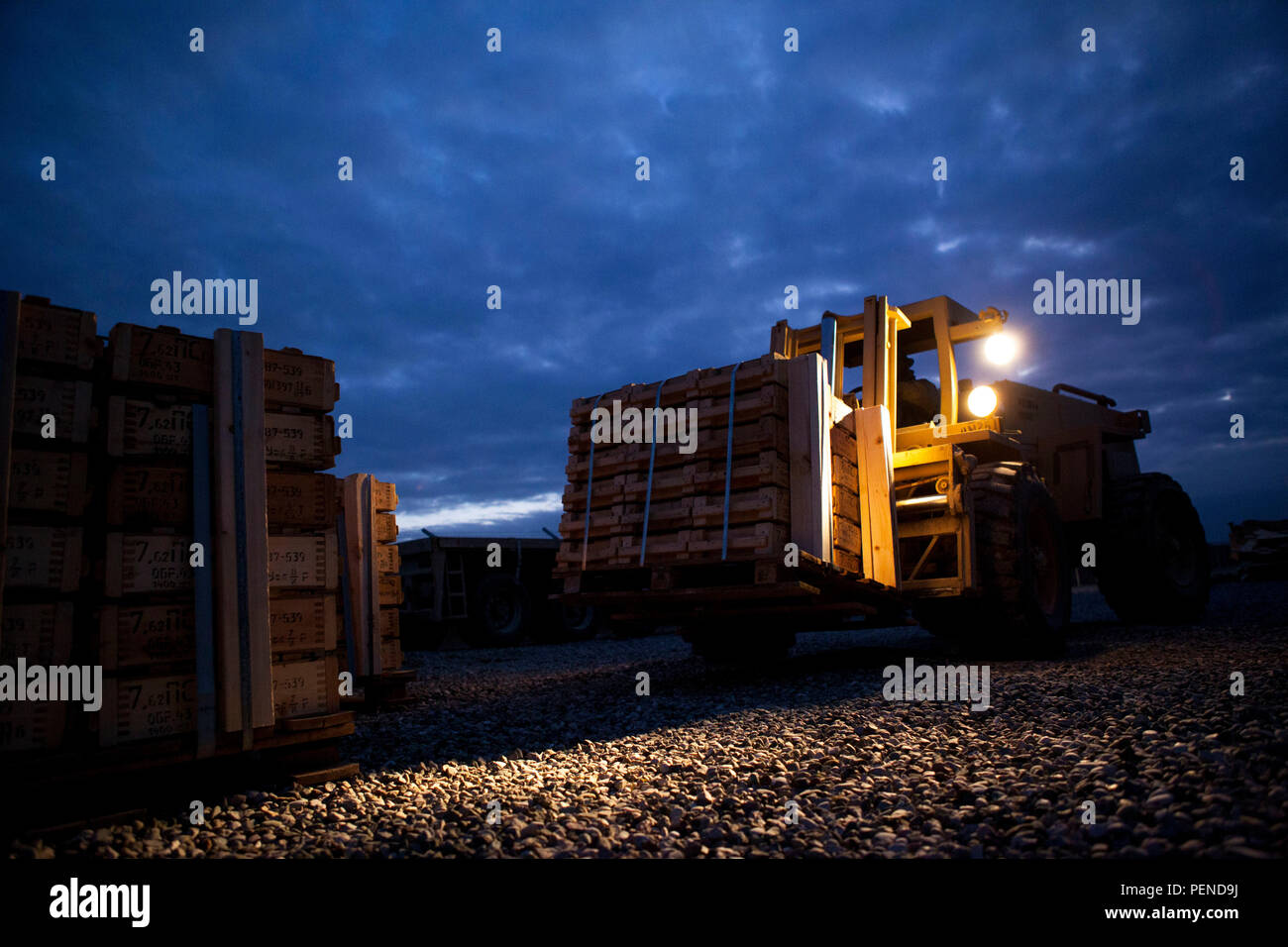 U.S. Army Sgt. Kendall Smalls, with the 119th Inland Cargo Transfer ...