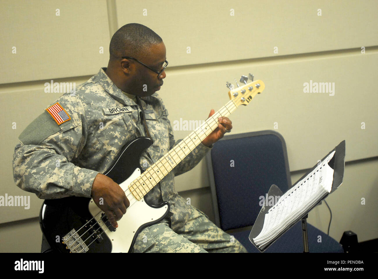 Staff Sgt. Derrick Brown of the 41st Army Band, Mississippi Army ...