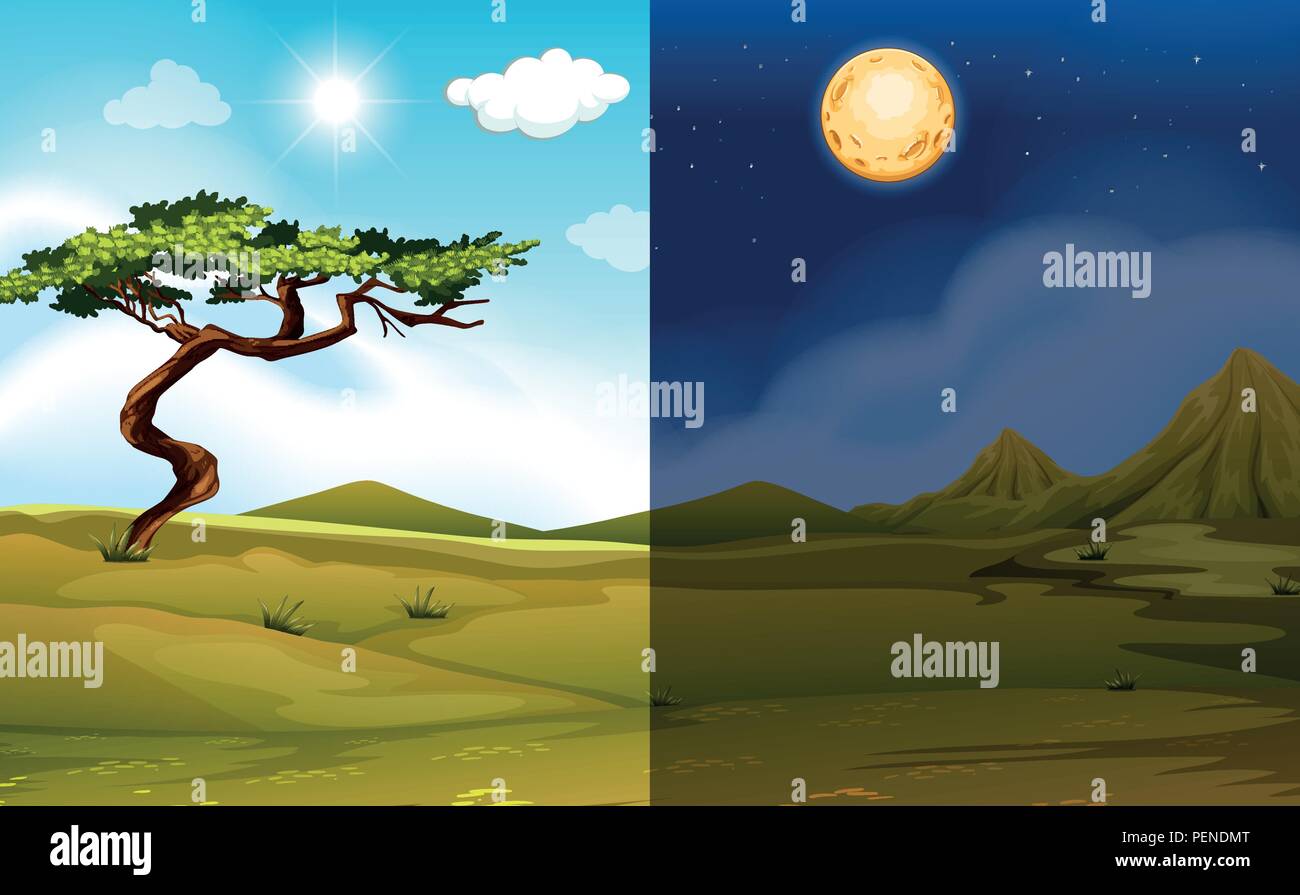 Sun and moon daytime illustration hi-res stock photography and images ...