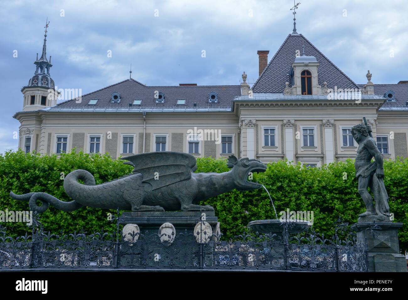 Klagenfurt dragon sculpture hi-res stock photography and images - Alamy